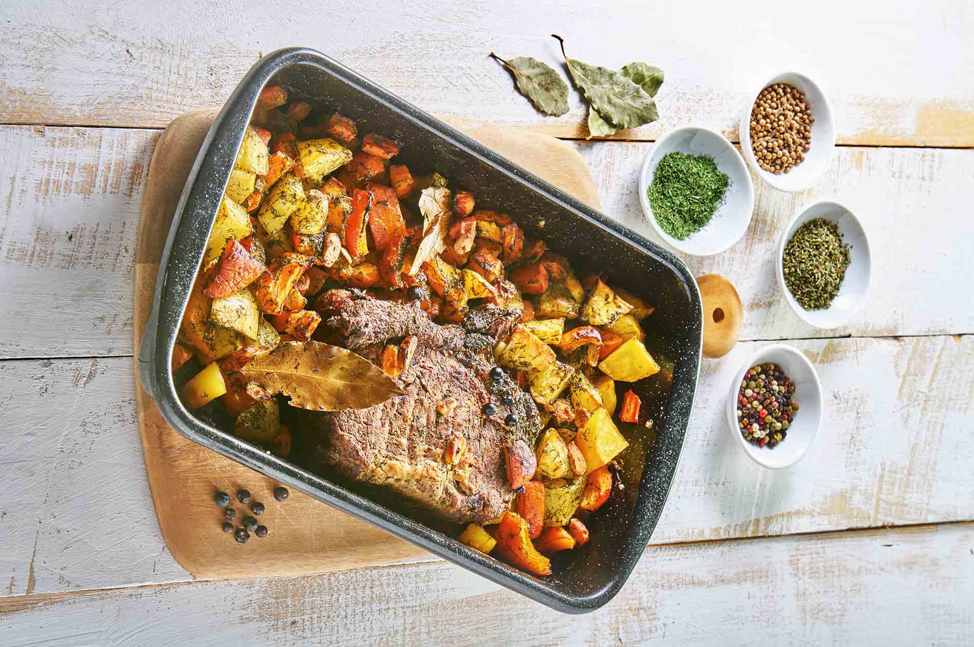 Beiried mit Ofengemüse | Rezept